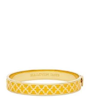 Halcyon Days Gold-plated Agama Bangle - Yellow