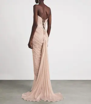 MARIA LUCIA HOHAN Strapless Draped Gown