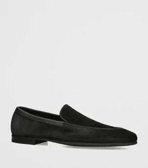 John Lobb Suede Tyne Ii Loafers
