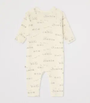 Bonpoint Cotton Train Print Playsuit