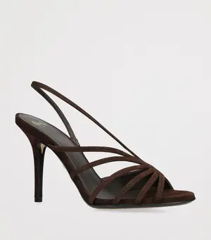ALEVI MILANO Suede Star Heeled Sandals 95