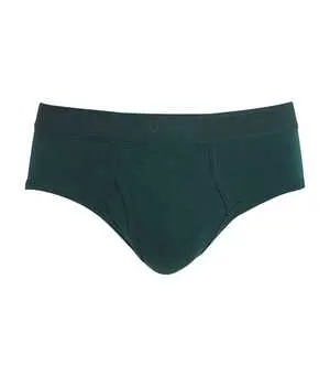 TOM FORD Stretch-cotton Logo Briefs - Green