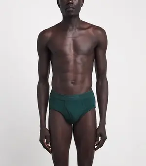 TOM FORD Stretch-cotton Logo Briefs