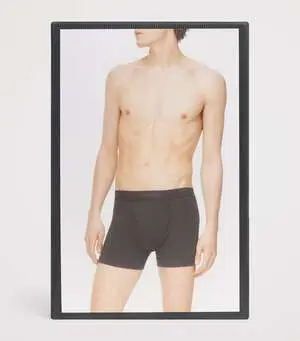 TOM FORD Stretch-cotton Logo Boxers - Navy