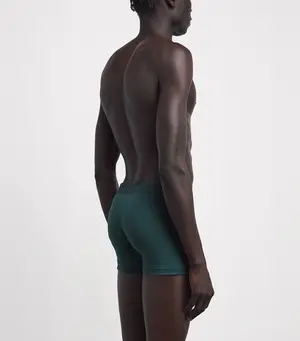 TOM FORD Stretch-cotton Logo Boxers - Green