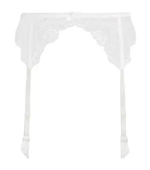 AUBADE Lace Danse Des Sens Suspender Belt - Ivory