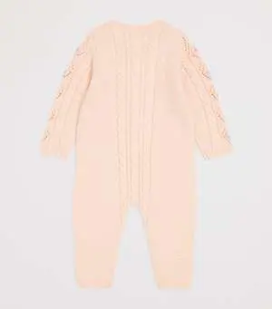 LOUISE MISHA Knitted Floral Playsuit