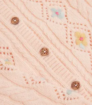 LOUISE MISHA Knitted Floral Playsuit