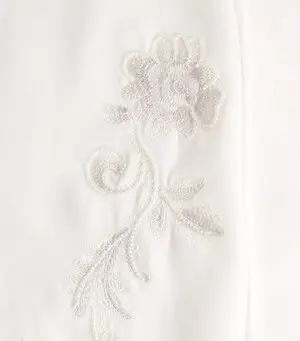 Cinq À Sept Roxane Wide-leg Trousers With Rococo Embroidery