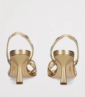 Rodo Crystal-embellished Pearle Heeled Sandals 75