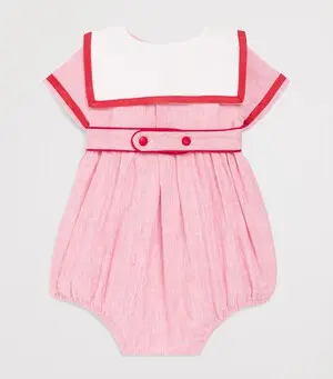 Pepa London Stripe Mariner Collar Playsuit