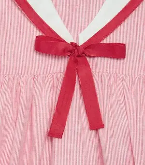 Pepa London Stripe Mariner Collar Playsuit