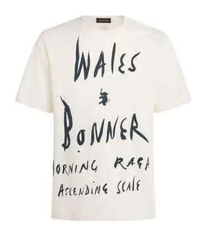 WALES BONNER Cotton Raga T-shirt - Ivory