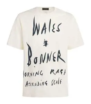 WALES BONNER Cotton Raga T-shirt - Ivory