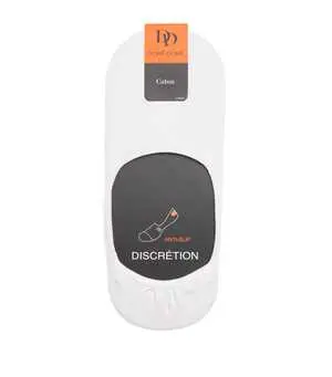 DORE DORE Cotton Invisible Liner Socks - White