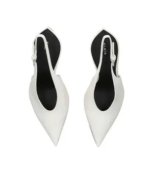 Alaïa Patent Leather Invisible Wedge Slingback Pumps