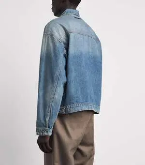 7 For All Mankind Distressed Denim Trucker Jacket