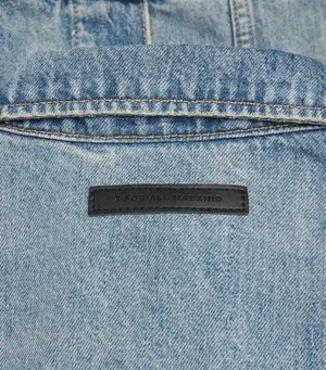 7 For All Mankind Distressed Denim Trucker Jacket