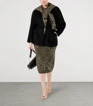 Marina Rinaldi Embellished Sequined Cardigan