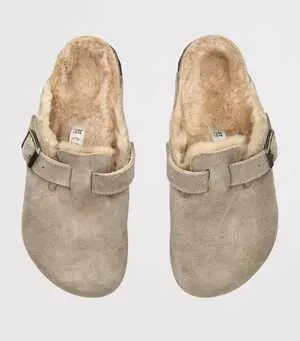 BIRKENSTOCK Shearling Boston Clogs