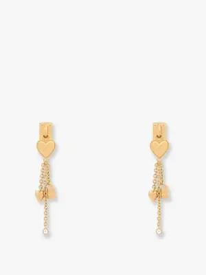 Chloé CHLOE Paddington Brass Earrings With Pendants Multicolor