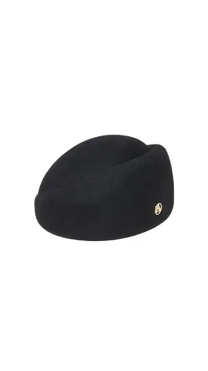 LE TRAP Zurich Pillbox Hat - Black
