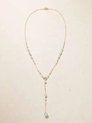 Jia Jia 18-karat Gold And Topaz Necklace - Blue