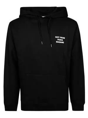 Drole De Monsieur Slogan Hoodie - Nero