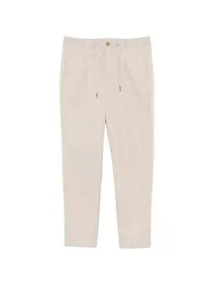 Herno Pleated Drawstring Trousers - Chantilly