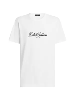 Dolce & Gabbana Short-sleeve Crewneck T-shirt - Bianco