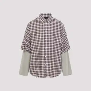 Balenciaga Wrong Sleeve Cotton Shirt For