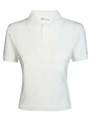 Victoria Beckham Tailored Polo Top - Bianco