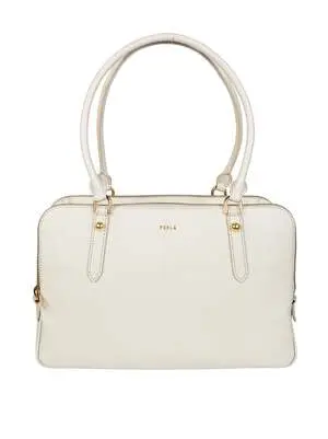 Furla Giulia Large Boston Handbag - Beige