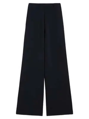 Max Mara Straight-cut Skirt With Logo Elastic Waist