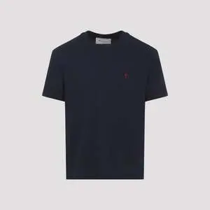 AMI Paris Ami Paris Classic Organic Cotton T-shirt For Men Blue