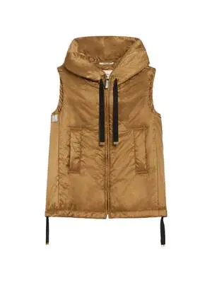 Max Mara Cameluxe Padded Canvas Vest - Beige
