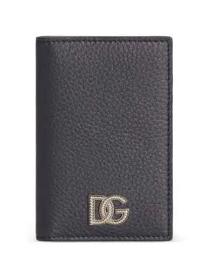 Dolce & Gabbana Mini Card Case In Smooth Leather - Blu