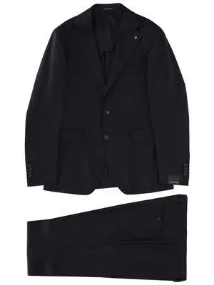 Tagliatore Vesuvius Two-piece Virgin Wool Dress For - Blue