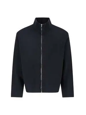 Our Legacy Zip Up Athletic Rib Sweater - Black