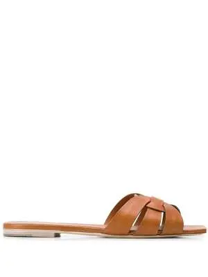 Saint Laurent Saint Laurent Intertwining Strap Sandals Marrone