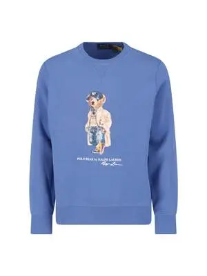 Polo Ralph Lauren Cotton Blend Knit Sweater With Graphic Print