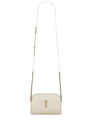 Saint Laurent Quilted Leather Mini Camera Bag With Adjustable Strap