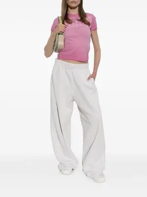 DIESEL® Wide Leg Cotton Sweatpants