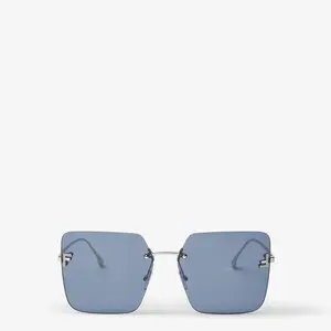 Fendi First Crystal Oversized Square Sunglasses - Blue