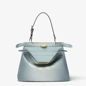 Fendi Peekaboo Soft Medium Crocodile Bag