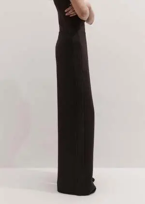 ME+EM Textured Wide-leg Track Pants