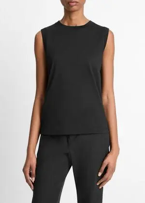 Vince Pima Cotton Muscle T-shirt - Black