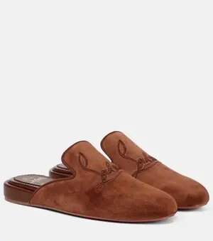 CHRISTIAN LOUBOUTIN Christian Louboutin Coolito Donna Suede Slippers