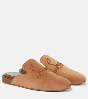 CHRISTIAN LOUBOUTIN Christian Louboutin Coolito Donna Suede Slippers