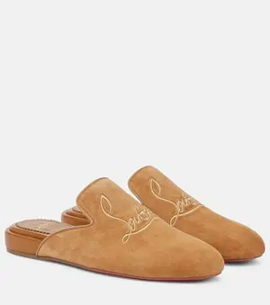 CHRISTIAN LOUBOUTIN Christian Louboutin Coolito Donna Suede Slippers